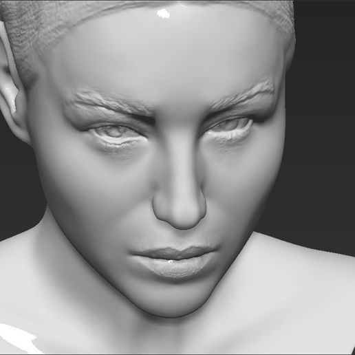 👤 Monica Bellucci bust for full color 3D printing・ STL File for 3D ...