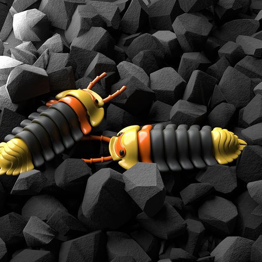 🗝️ Flexi Isopod・ STL File for 3D printing・Cults