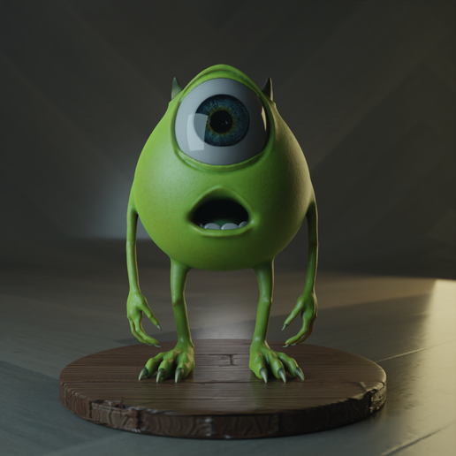 🐉 Mike Wazowski・ OBJ Datei für 3D-Druck・Cults