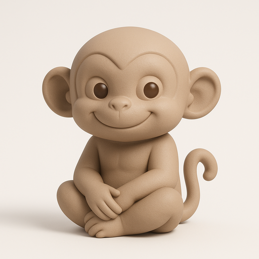 🐒 Little Monkey – 3D Printable Model・ 3D File for 3D printing・Cults