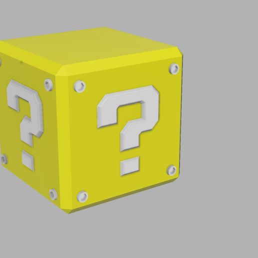 Mario "Question Mark" Box・ STL File for 3D printing・Cults