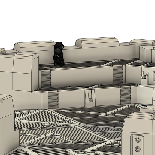 🏰 Legion Castle Stronghold + Walls・ STL File for 3D printing・Cults