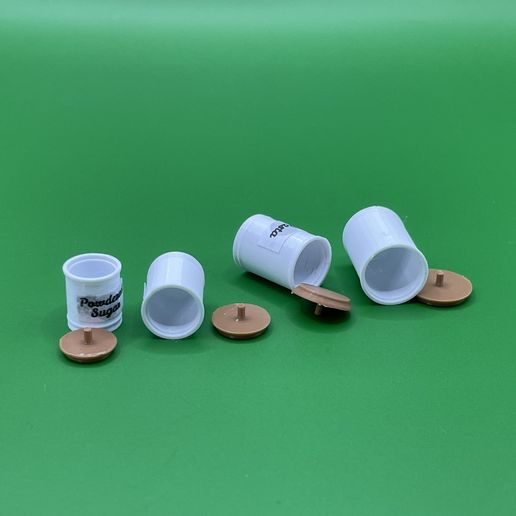 🔪 Miniature Kitchen Canister Set 3D STL – 1:12 Scale 2 Designs in 4 ...