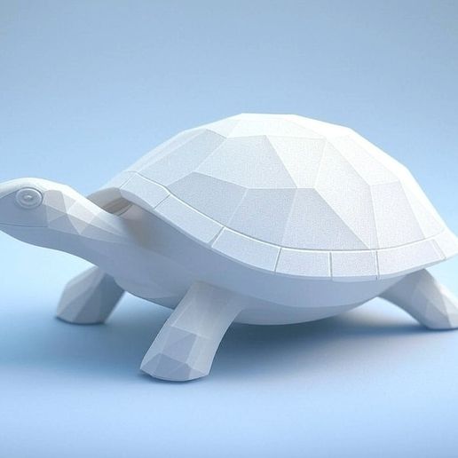 STL file Turtle low poly 🐢 ・3D printable model to download・Cults