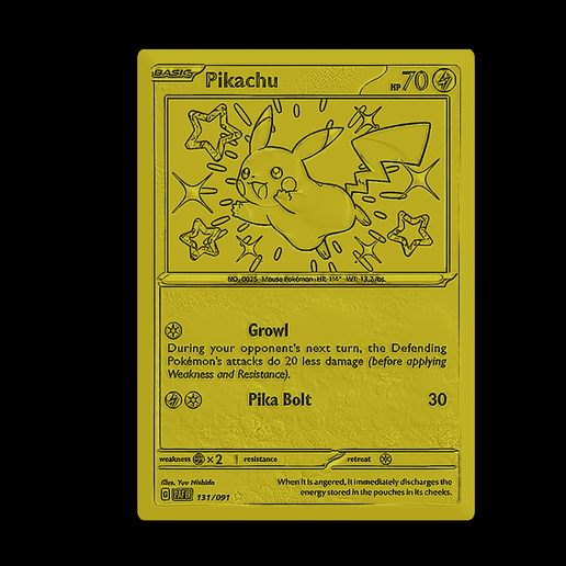 Free STL file Pikachu Temporal Forces card 🐉 ・Design to download and 3D ...