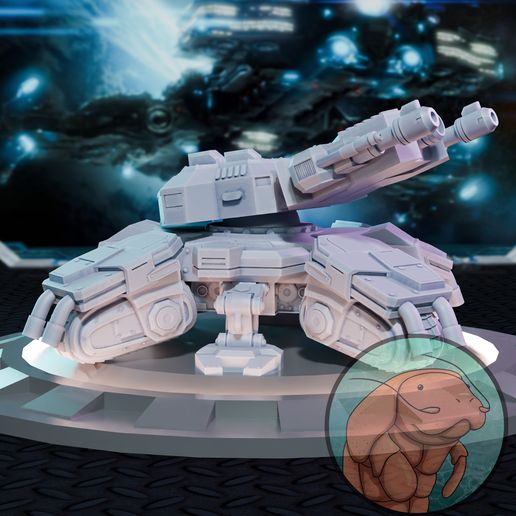 🪖 Siege tank (SC I)・ OBJ File for 3D printing・Cults