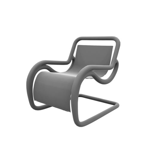 3D file modern curved chair 🪑 ・3D printing idea to download・Cults