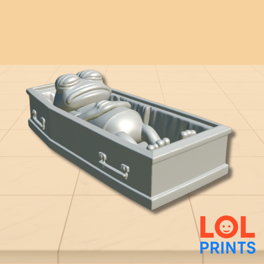 🐸 Pepe the Frog in his Coffin - 3D Figure of the Sad and Final Viral ...