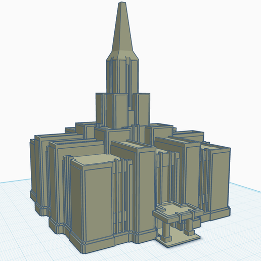 🕍 Calgary Alberta LDS Temple・ STL File for 3D printing・Cults