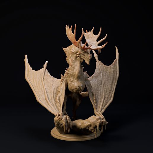 🧊 Ice dragon – pre-supported dragon・ 3D File for 3D printing・Cults