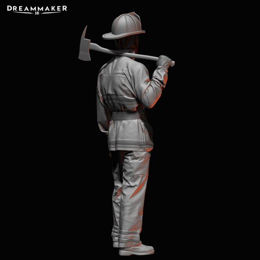 🧑‍🚒 hybrid firefighter・ 3D File for 3D printing・Cults