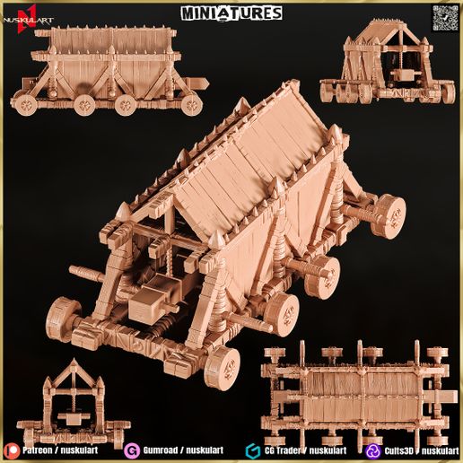 🎲 Siege Medieval Miniature Collection - Tabletop Game / Decor - 3D ...