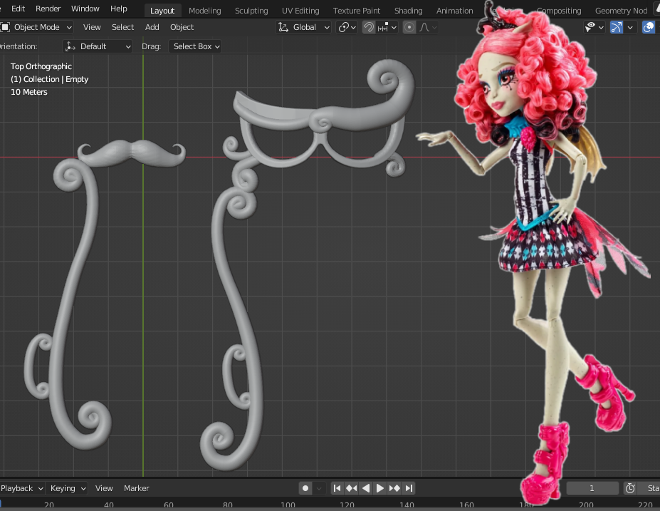 STL file Rochelle Goyle Freak du Chic Masks・3D printing design to download・Cults