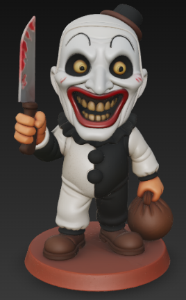 🎨 Art the Clown Terrifier diorama chibi Halloween・ STL File for 3D ...