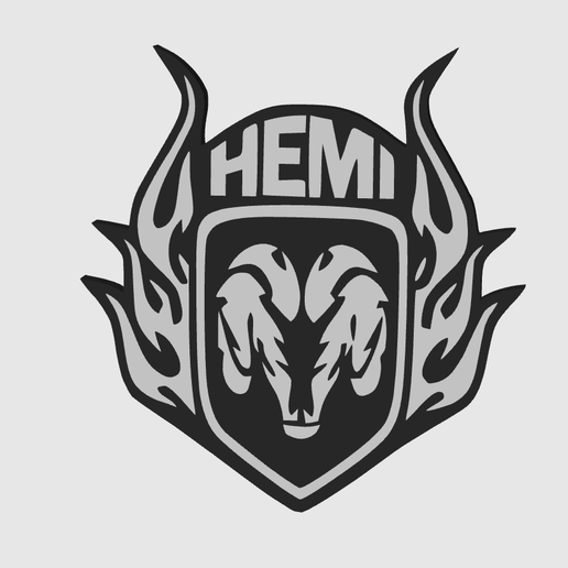 🐏 demon ram hemi 2 in hitch cover・ STL File for 3D printing・Cults