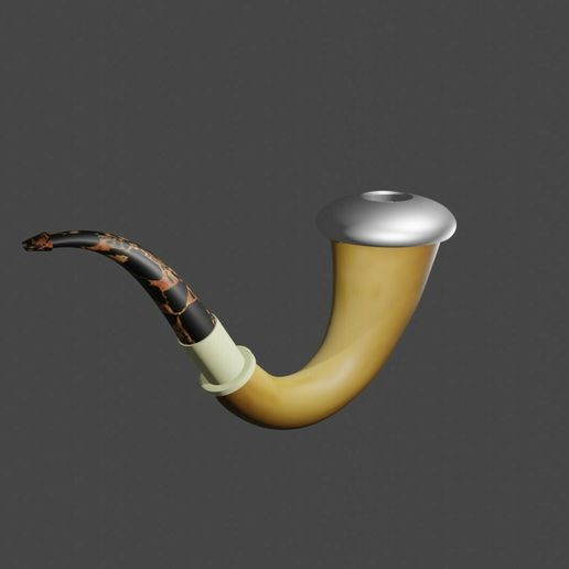 🚬 Inglourious Basterds Calabash Meerschaum Pipe・ STL File for 3D ...