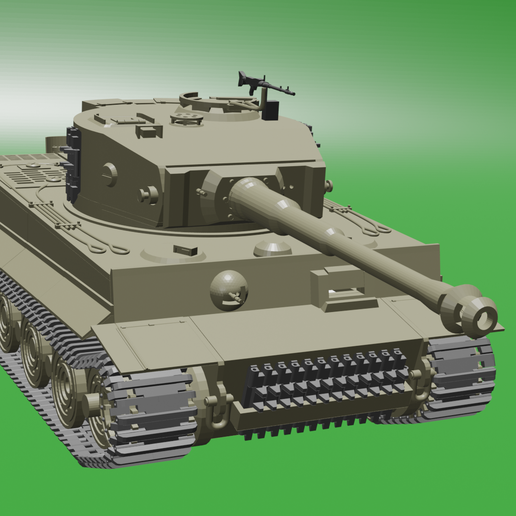 🐅 Tiger 1 (E) RC・ 3D File for ・Cults