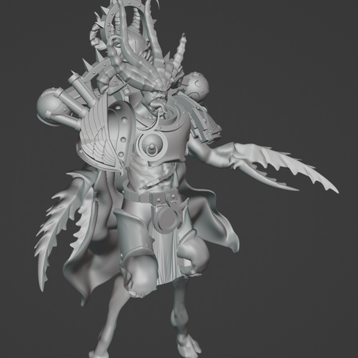 🤴 Daemon Prince of the Third・Free STL File for 3D printing・Cults