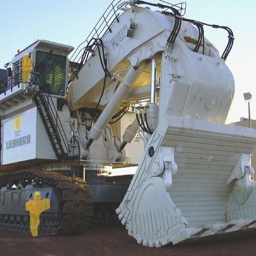 🚜 Liebherr r996 excavator・ 3MF File for 3D printing・Cults