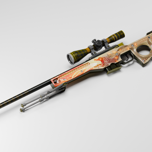 Sparkles #1 AWP Dragon Lore (0.00001111)・ STL File for 3D printing・Cults