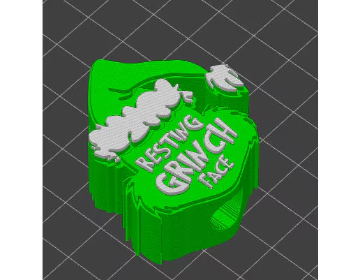 🎅 RGF Resting Mean One Santa Face Straw Topper Tumbler Charm ...