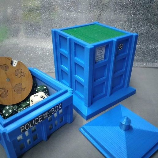 📦 TARDISS DECK BOX・ STL File for ・Cults