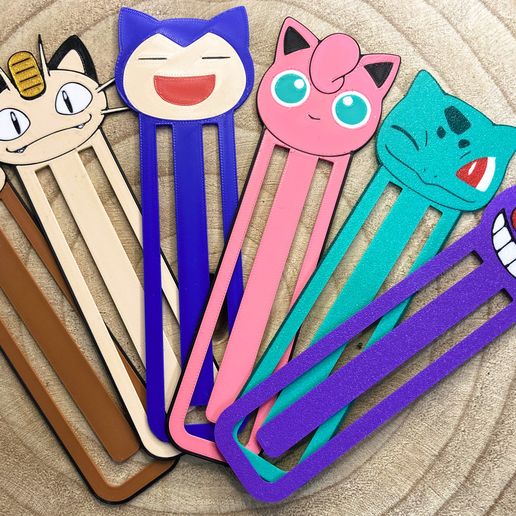 🐉 Pack Pokemon bookmarks / Pack Marcapáginas Pokemon・ STL File for 3D ...