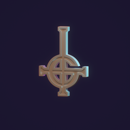 👻 Grucifix wall decoration simplified・Free STL File for 3D printing・Cults