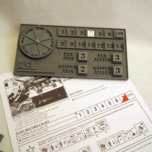 ♟ DASHBOARD ADVANCED SQUAD LEADER (ASL)・ STL File for 3D printing・Cults