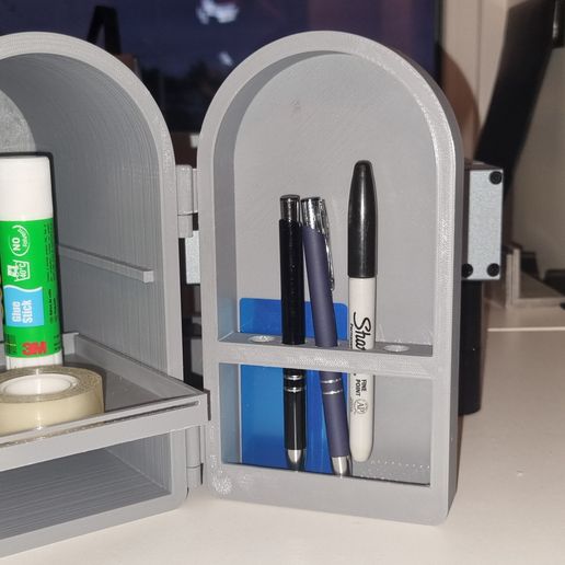 STL file desktop cabinet 🏢 ・3D print model to download・Cults