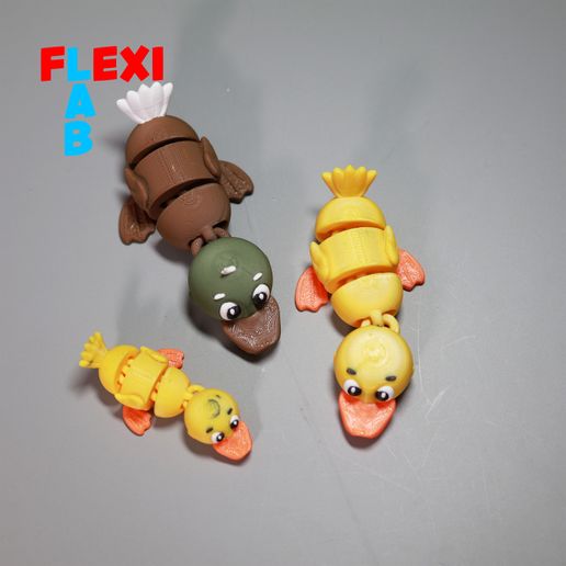 🦆 Movable little duck - FLEXI LAB・ 3MF File for 3D printing・Cults
