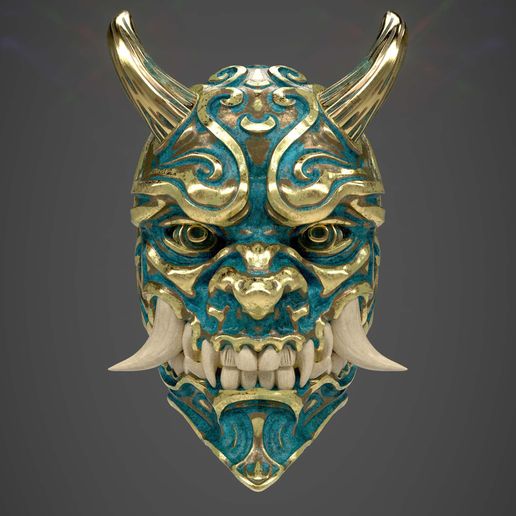 🇯🇵 Oni Mask・ OBJ File for ・Cults