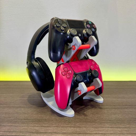 🎮 XDock - Controller & Headset Stand・ STL File for 3D printing・Cults
