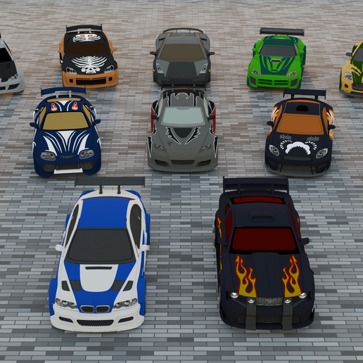 🎮 Mega Pack All Boss Cars Most Wanted in NFS 2005 + Extra Bonus・ 3D ...
