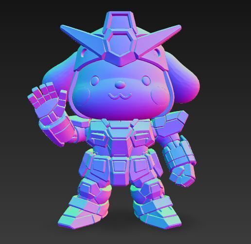 👋 hello kitty pompompurin gundam・ STL File for 3D printing・Cults
