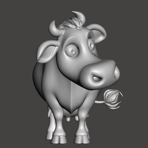 STL file beautiful cow as decoration 🐄 ・3D print design to download・Cults