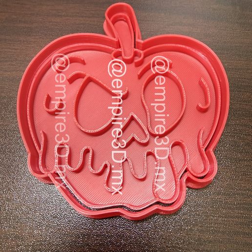 🍎 Poison Apple Cookie Cutter Disney・ STL File for 3D printing・Cults