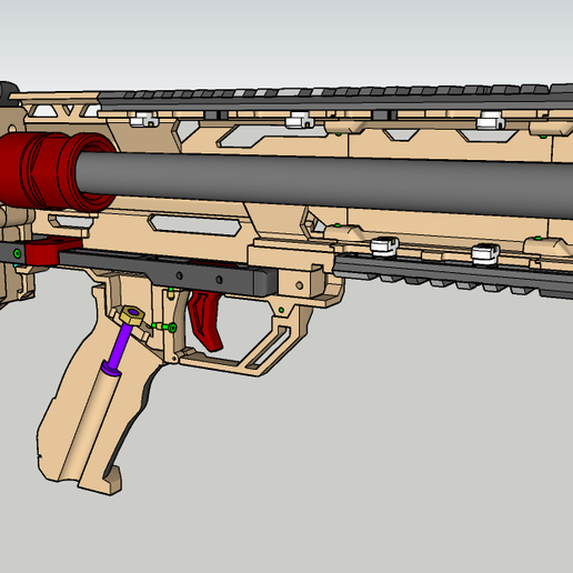 STL file Airsoft V2 Gearbox Bullpup Kit 🔫 ・3D print model to download・Cults