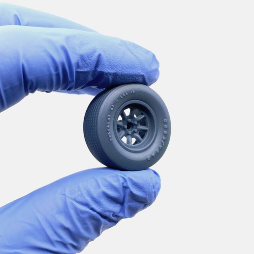 STL file 1/24 Scale, 15x10 Minilite, Goodyear Polyglas L60 Tire, and ...