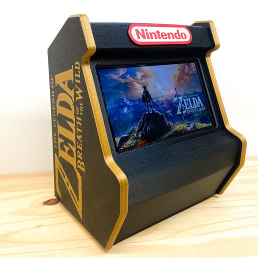 🕹️ Zelda BOTW Breath of the Wild Nintendo Switch Arcade Case・ STL File ...