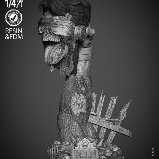 🧟 WICKED MARVEL CYCLOPS ZOMBIE BUST: TESTED AND READY FOR 3D PRINTING ...