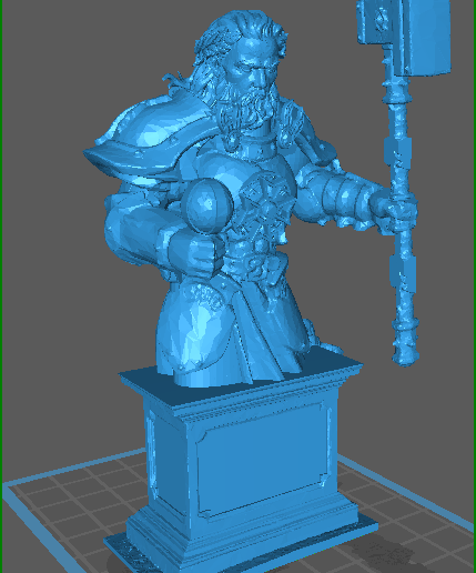 🔨 Imposing statue of the golden god with a hammer・ STL File for 3D ...
