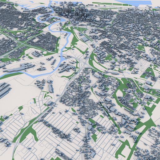 🏙️ Cleveland City Ohio United States・ 3D File for 3D printing・Cults