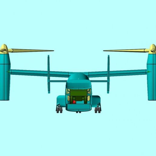 3D file V-22 Osprey Solid Assembly plane 🛩️ ・3D printer design to ...