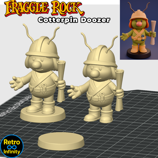 🪨 Cotterpin Doozer - Fraggle Rock 3D figure Retro Infinity style (90mm ...
