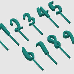 Download 1 3D model from Numbers listed by GetShiitDone • 3D printer ...