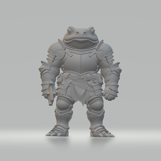 🎲 African Bullfrog Knight - 3D Printable Miniature | DnD & Tabletop ...