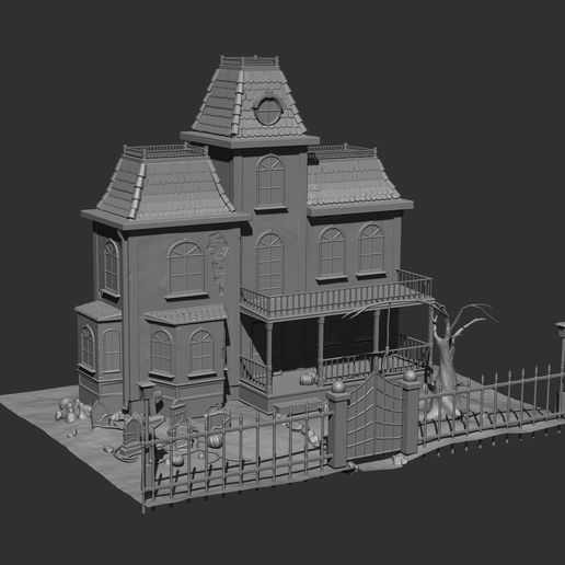 🏠 horror house, haunted mansion・ STL File for ・Cults