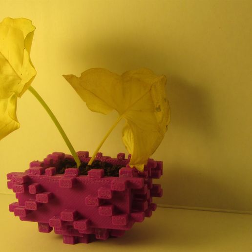 STL file voxel flower pot 💐 ・3D print design to download・Cults