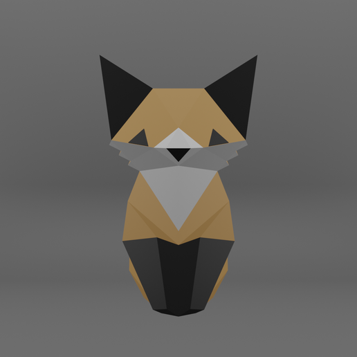 Free STL file Low Poly Fox 🦊 (OBJ)・3D printer model to download・Cults